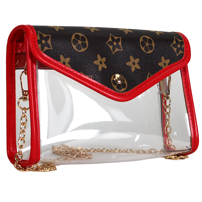 monogram print bag