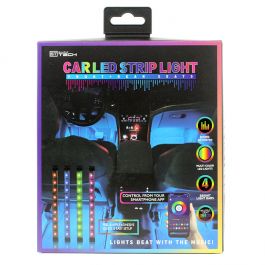 “ST Simply Tech” Smart Phone Controlled Sound Activated Car LED Strip ...