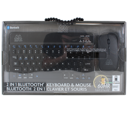 "Edge" Black Bluetooth Keyboard & Mouse Set