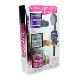 "Global" 4-Piece Spascriptions Glitter Peel Off Face Mask