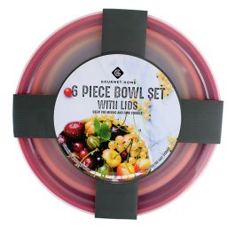 "Gourmet Home" Multicolored 6-Piece Bowl Set