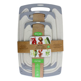 "Diamond" 3-Piece Wheat Fiber Cutting Board Set