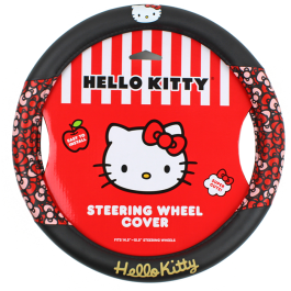 "BDK" Black Bow Hello Kitty Steering Wheel Cover